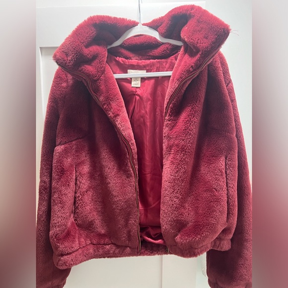 Urban Outfitters | Jackets & Coats | Urban Outfitters Fluffy Bomber ...